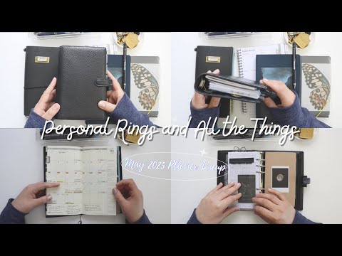 May 2025 Planner Lineup | Personal Rings and All the Things | Filofax Finsbury Personal Size