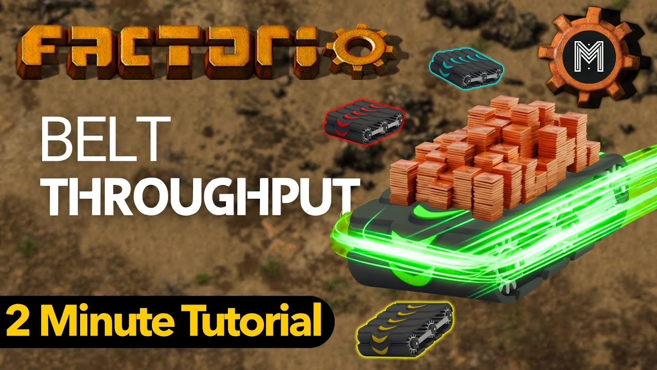 Factorio Tutorial: Mastering Belt Throughput & Speed | Nugget #2 - YouTube