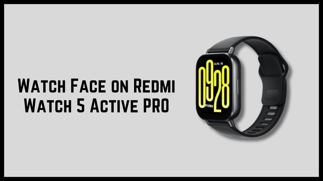How to Set Photo as Watch Face on Redmi Watch 5 Active PRO CUSTOM WATCH ...