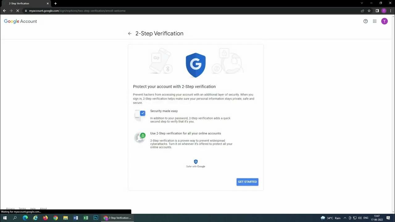 2 step verification and password generation - YouTube