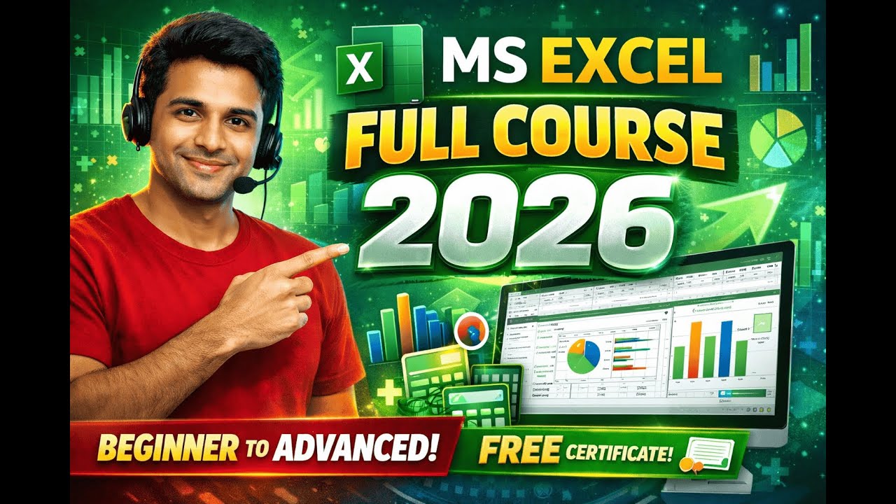 HOW TO OPEN MS EXCEL | MS EXCEL FULL COURSE 2026 #microsoftexcel # ...