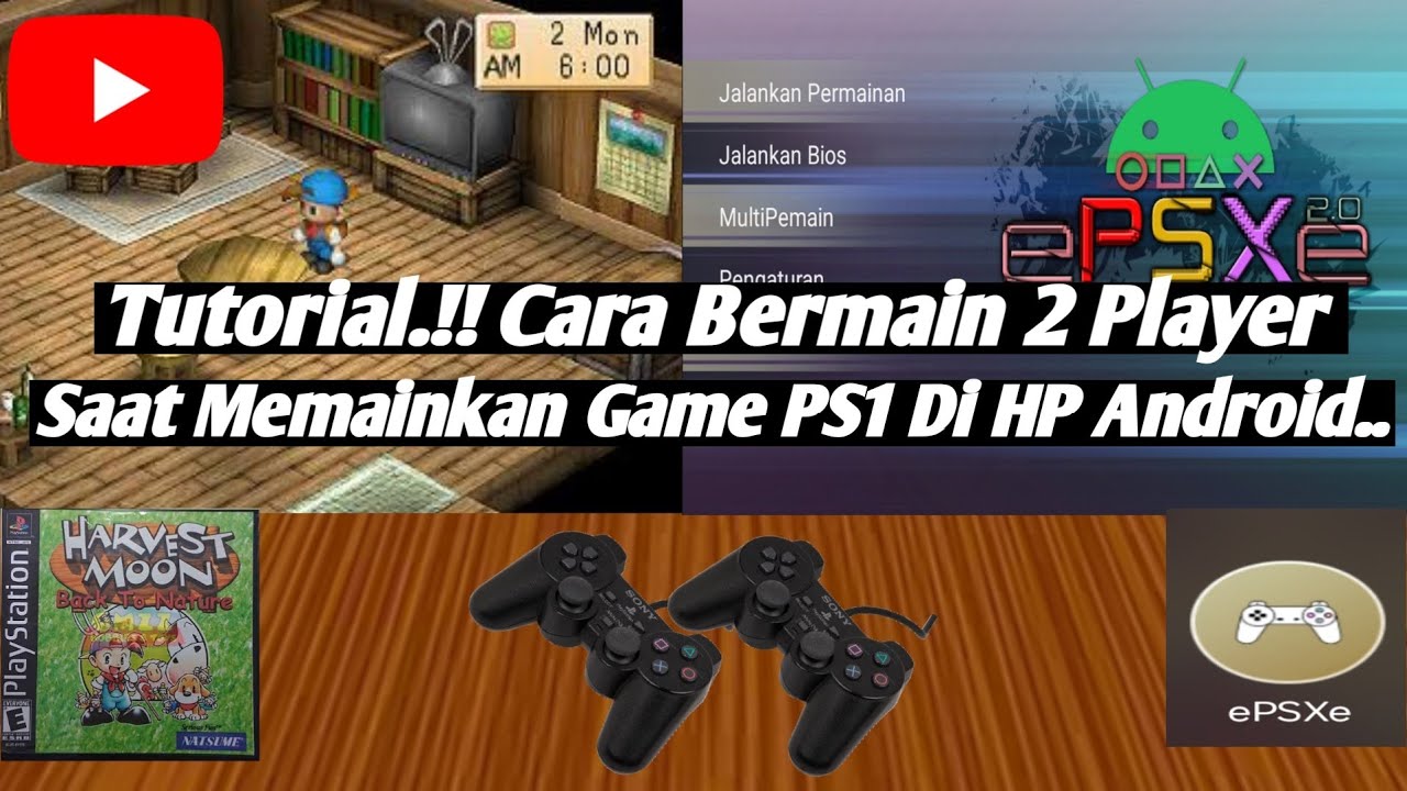 Tutorial.!! Cara Bermain 2 Player Saat Memainkan Game PS1 Di HP Android ...