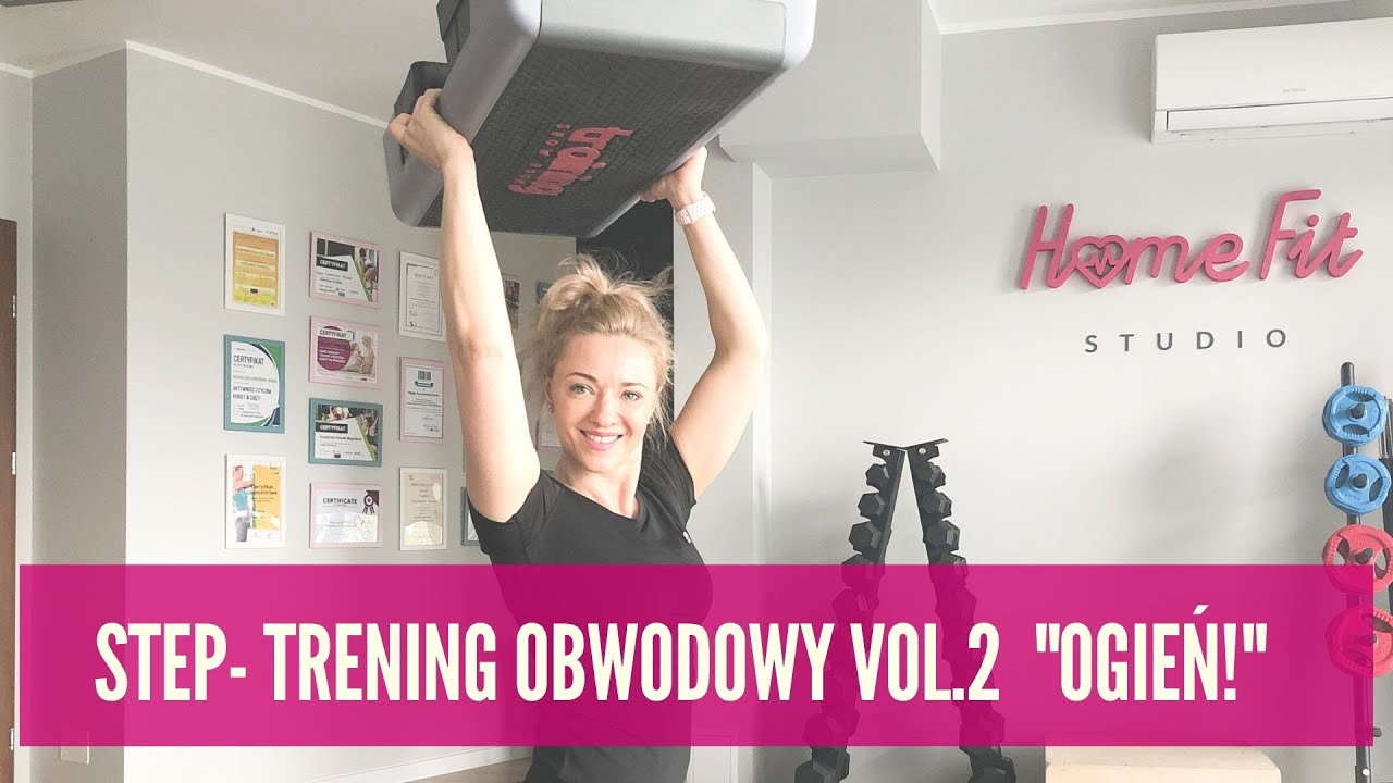 STEP- TRENING OBWODOWY - OGIEŃ!!! - YouTube