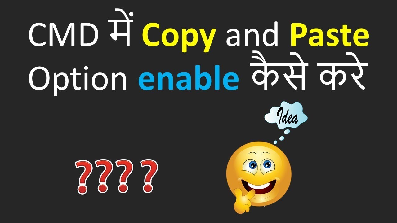 Enable Copy Paste In Command Prompt Tech Talk Tricks YouTube Enable Copy Paste In Command Prompt Tech Talk Tricks YouTube