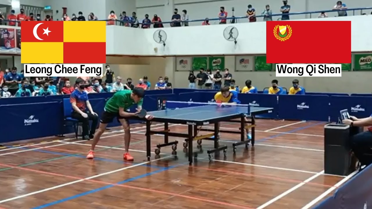 Leong Chee Feng vs Wong Qi Shen | Men's Team Final | Malaysian Table Tennis Championships 2022 ...