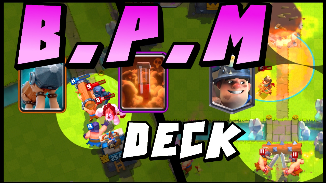 Battle Ram, Miner, Poison Deck - Clash Royale - YouTube
