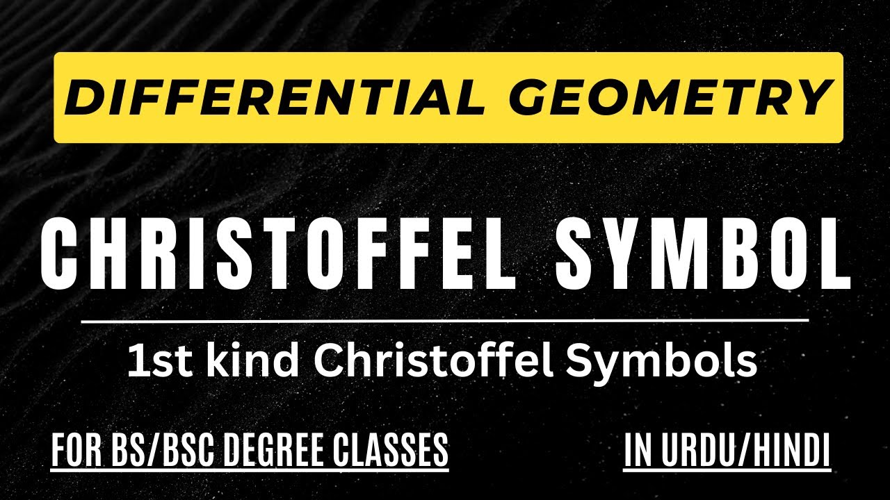 Christoffel symbol of first kind || Differential Geometry - YouTube