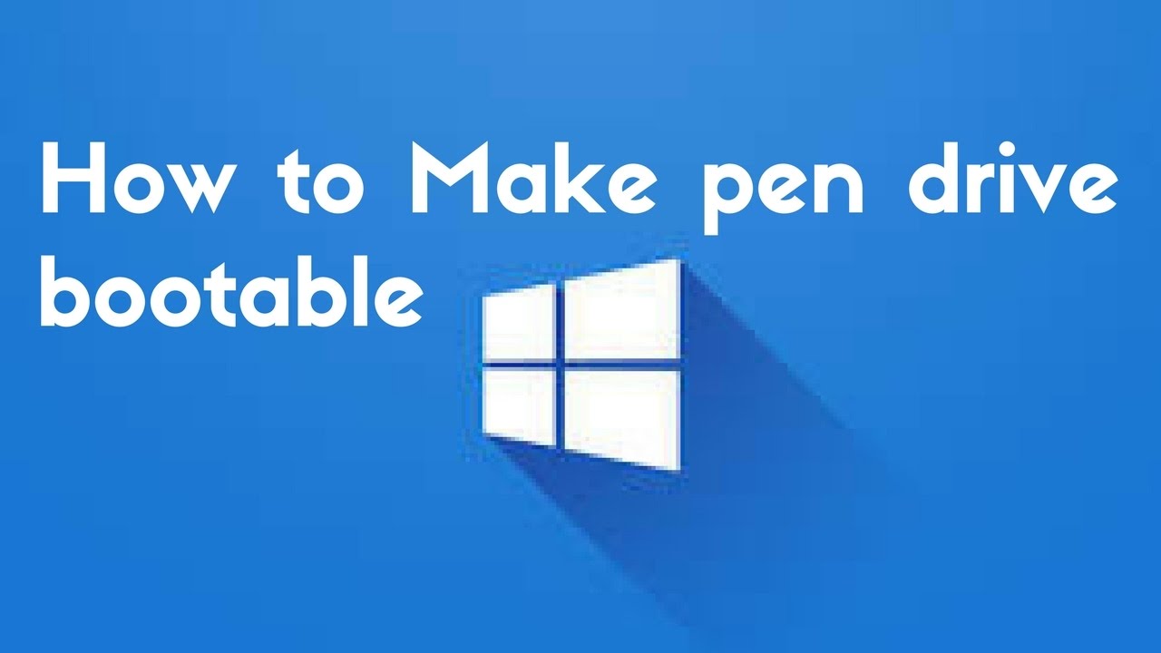 How to make pen drive or usb bootable using command prompt - YouTube