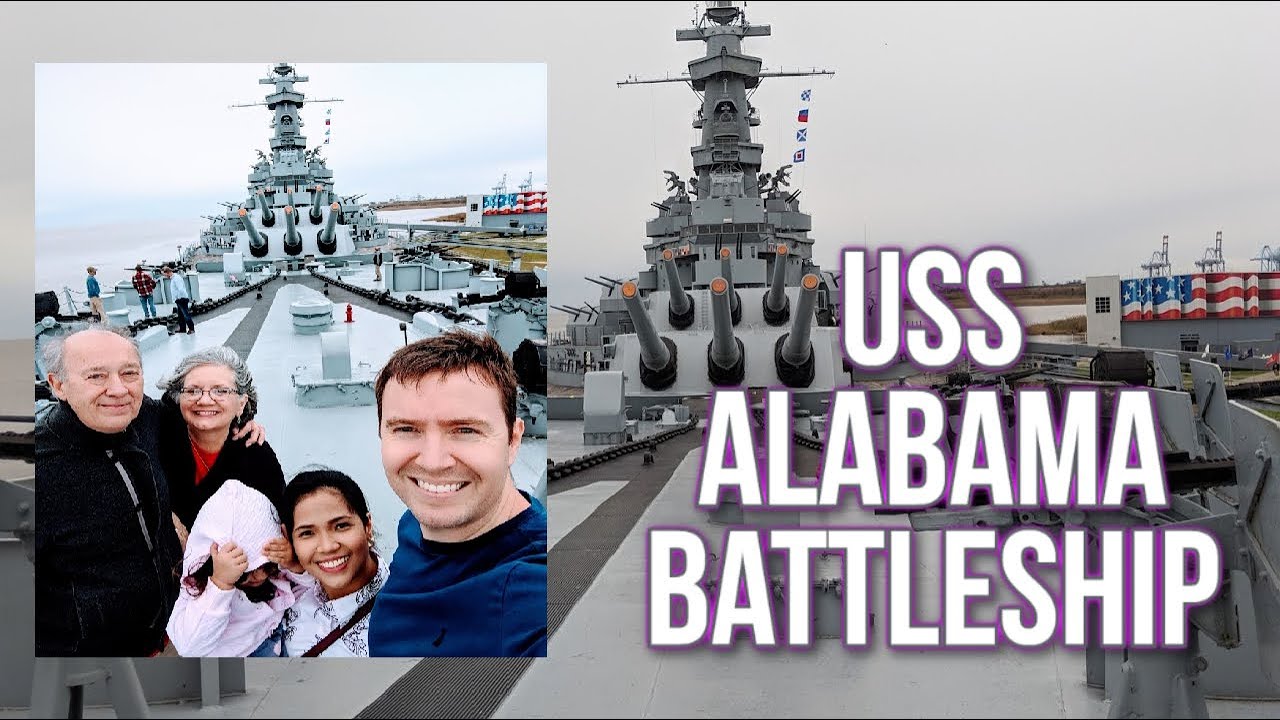 USS Alabama Battleship tour with my in-laws - YouTube