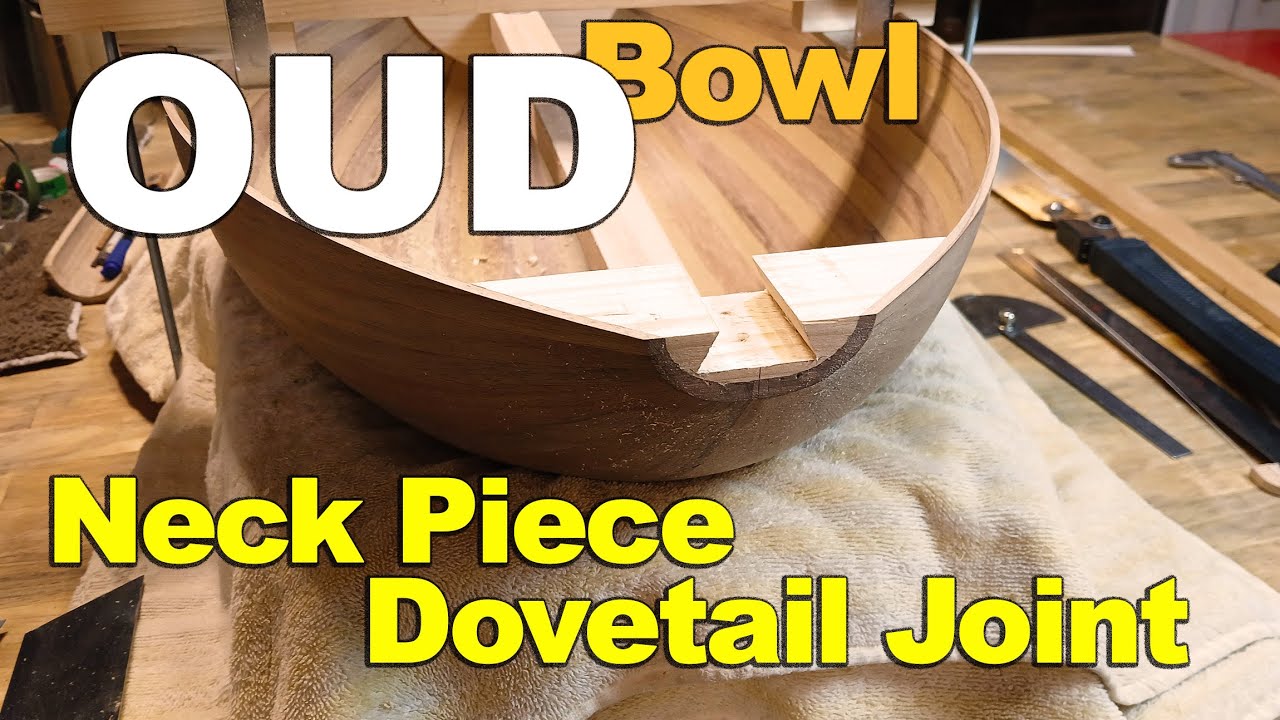 Dovetail joint cutting on the Oud neck piece - YouTube