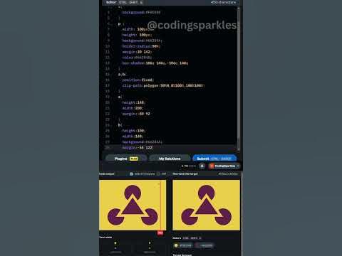 CSS Battle Solution - Pyramid | Target 165 - Battle #26 | #css3 #cssbattle - YouTube