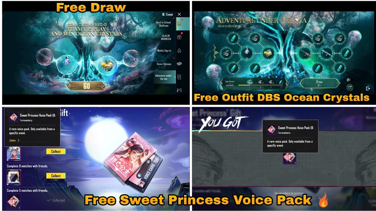 Free Sweet Princess Voice Pack Pubg Mobile | Adventure Under The Sea ...