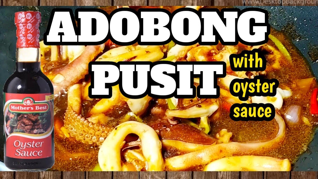 HOW TO COOK ADOBONG PUSIT BARAWAN WITH OYSTER SAUCE - YouTube