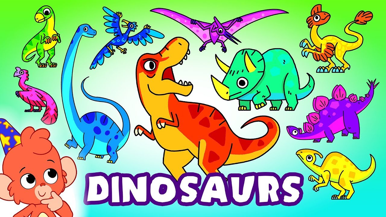 Dinosaurs for kids | Learn Dinosaur Names for Children | Trex ...