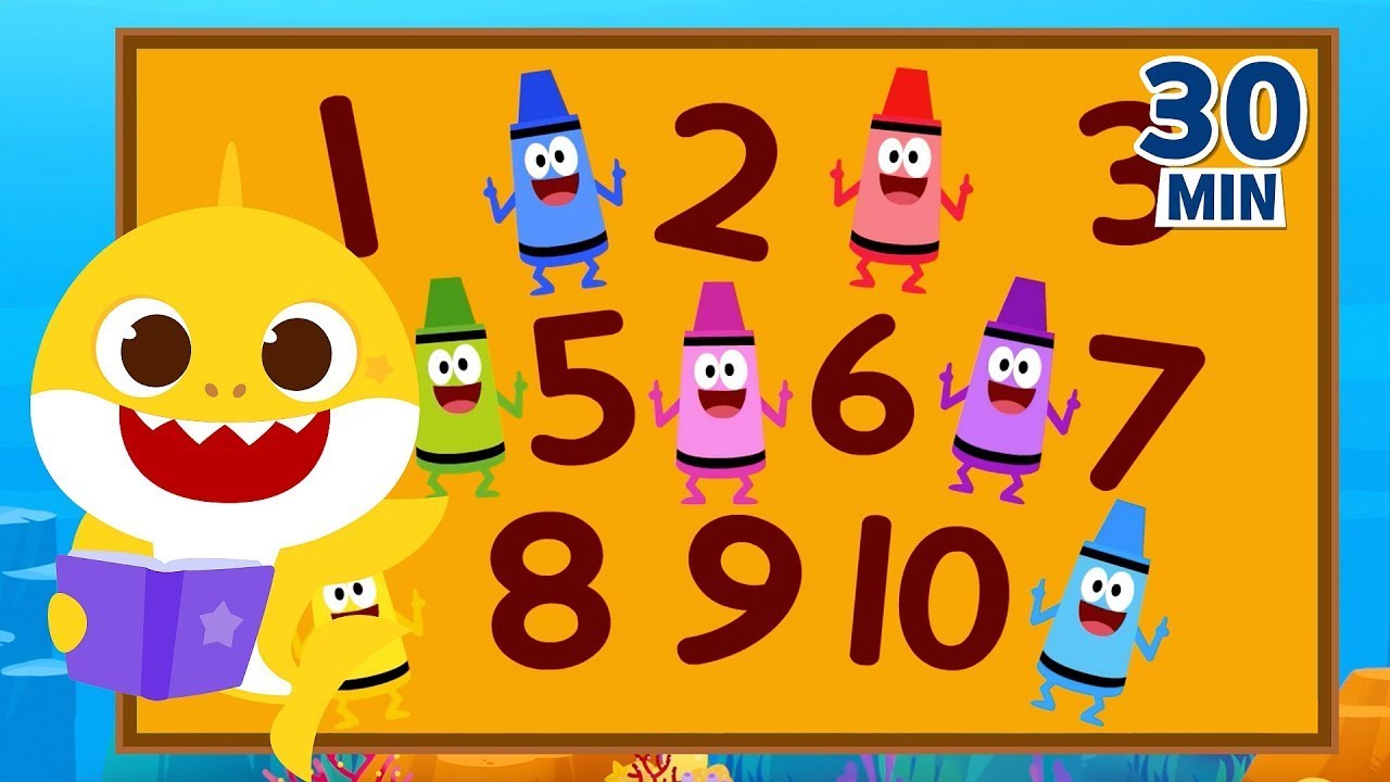 Counting Up to 20 | Number & Shape Songs | The Baby Shark Classroom ...