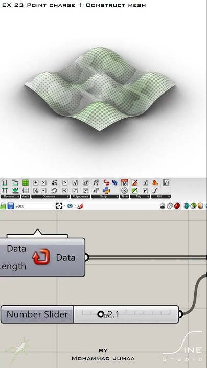 Grasshopper - EX 23 - Point charge + Construct mesh - YouTube