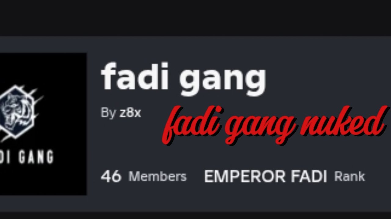 fadi gang nuked?? - YouTube