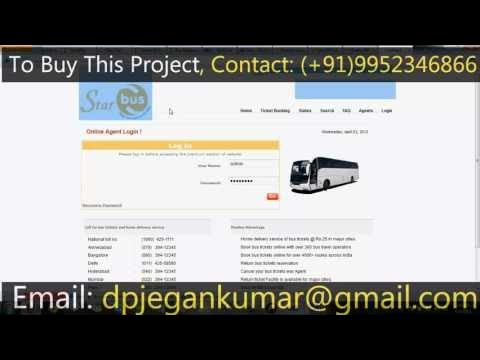 DotNet - Online Bus Ticketing System (ASP.NET - C# With SQL Server) - YouTube