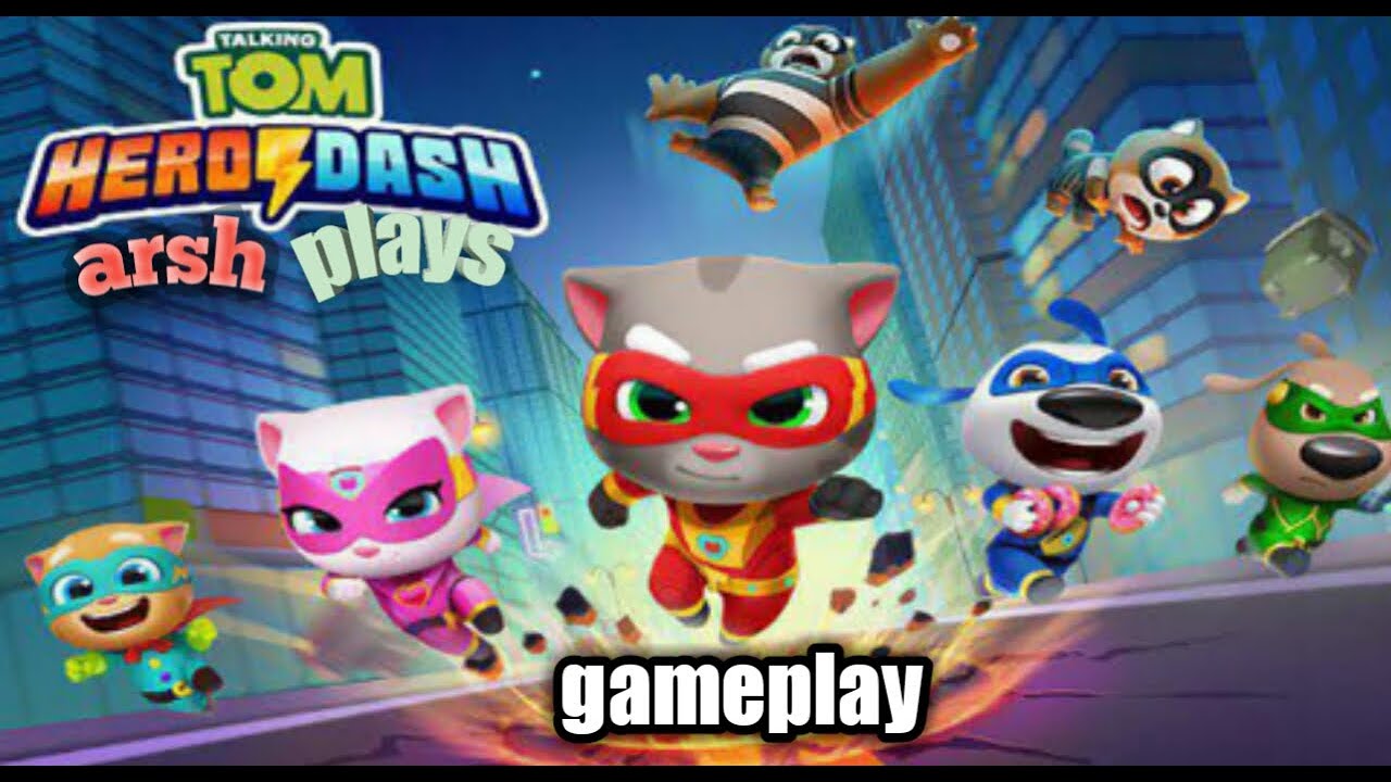 Talking tom hero dash gameplay. - YouTube