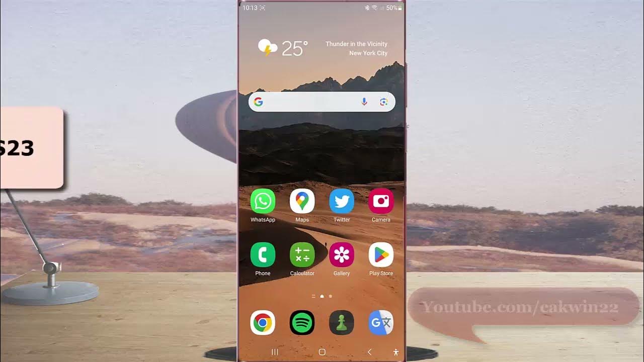 Samsung Galaxy S23 Ultra : How to turn on or off amplify ambient sound using side and volume up ...