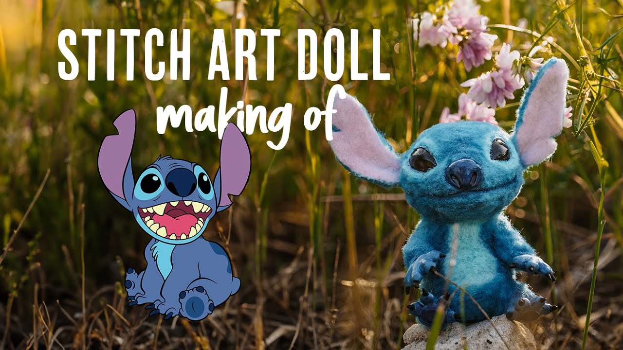Stitch art doll 🌸 MAKING OF - YouTube