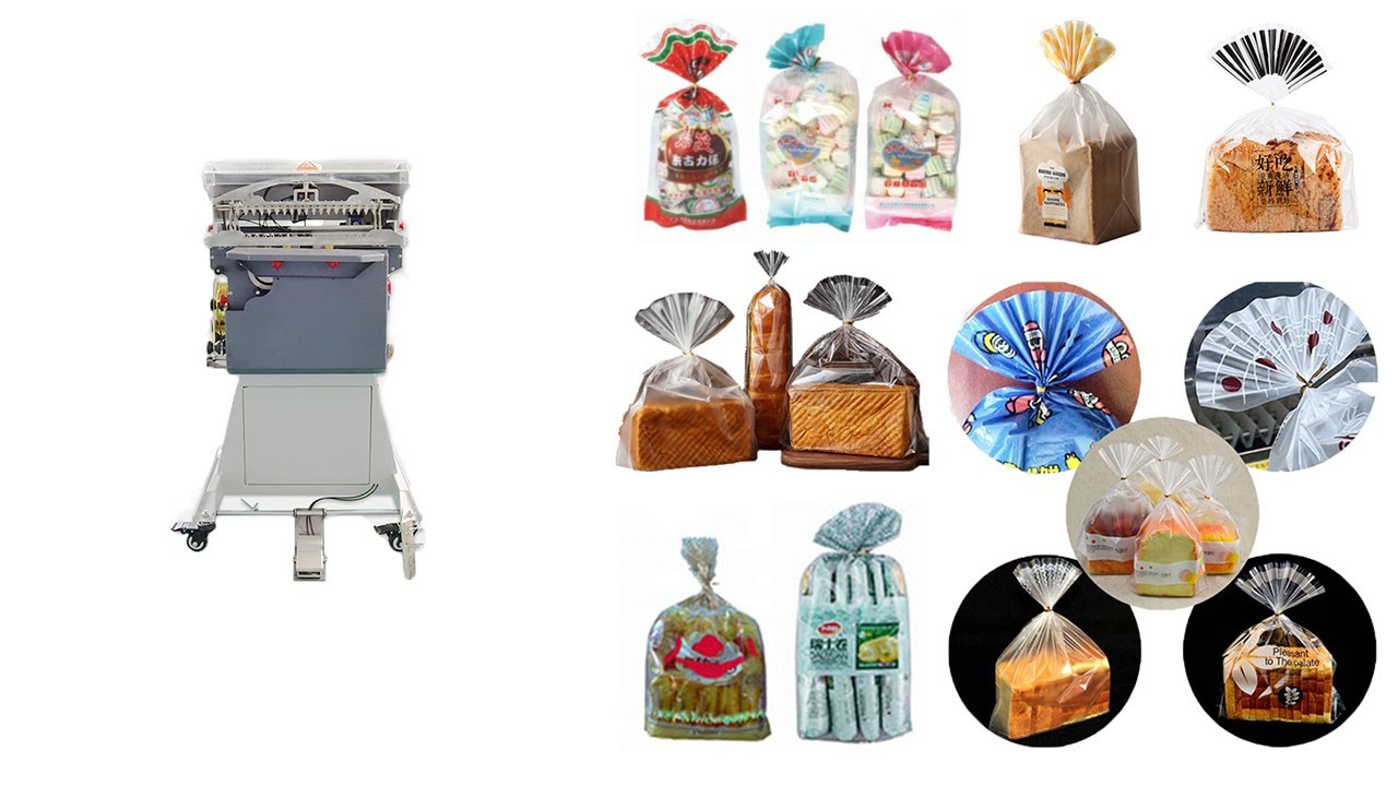 Tying machine twist tie machine Semi-auto bread twist tie machine for ...