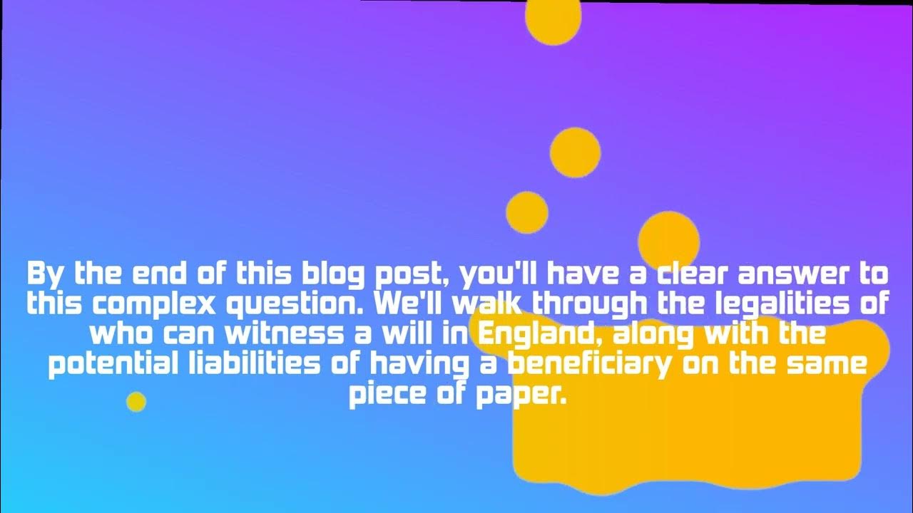Can A Beneficiary Of A Will Be A Witness In The UK YouTube can-a-beneficiary-of-a-will-be-a-witness-in-the-uk-youtube