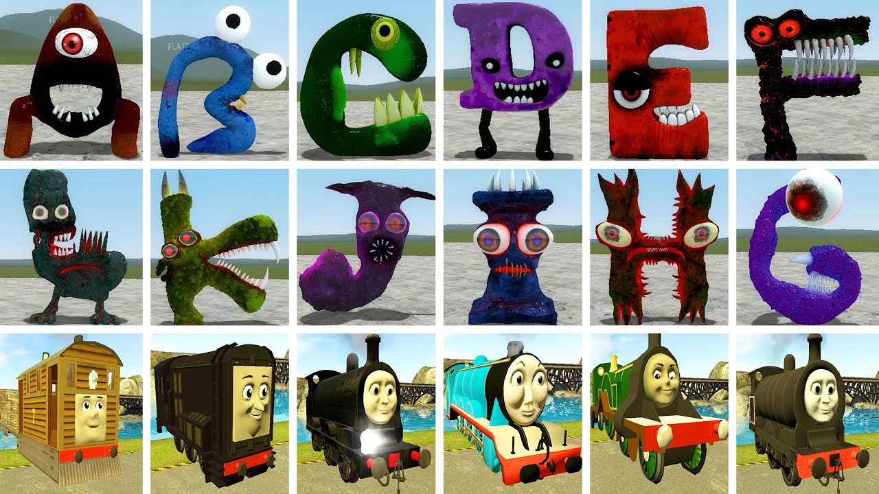 Nightmare All Alphabet Lore A-Z vs Cursed Thomas & Thomas And Friends ...