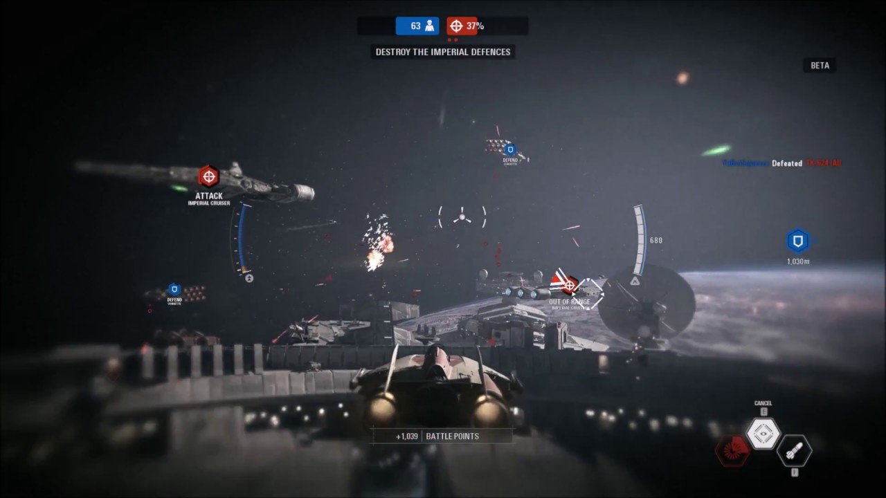 Star Wars Battlefront 2: A-Wing/Poe's X-Wing Game Play - YouTube