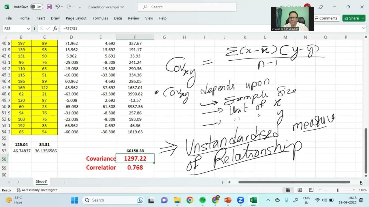 Session 8 Correlation Analysis - YouTube