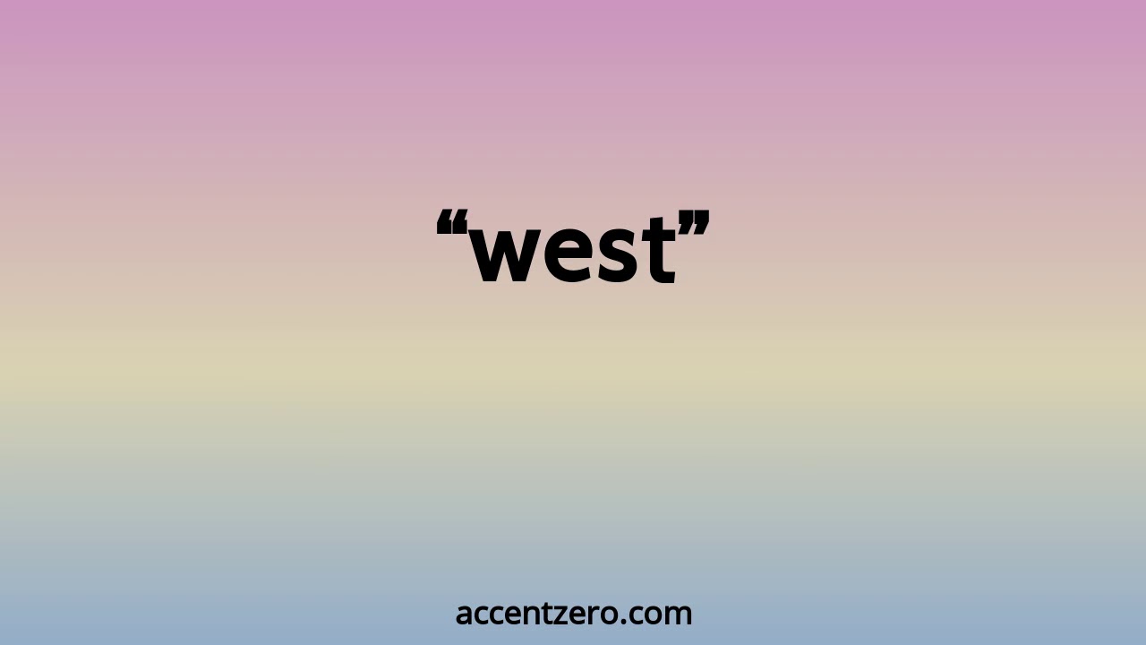 Pronounce "west" - Brazilian accent vs. native U.S. - YouTube