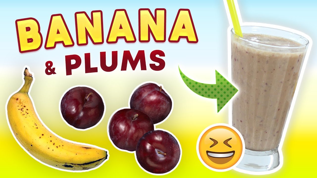 Banana Plum Smoothie (Colon Cleansing Smoothie Recipe) - YouTube