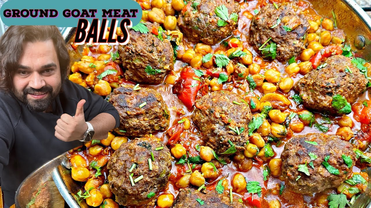 Delicious Chickpea Infused Ground Goat Meatball Recipe! Yumm - YouTube