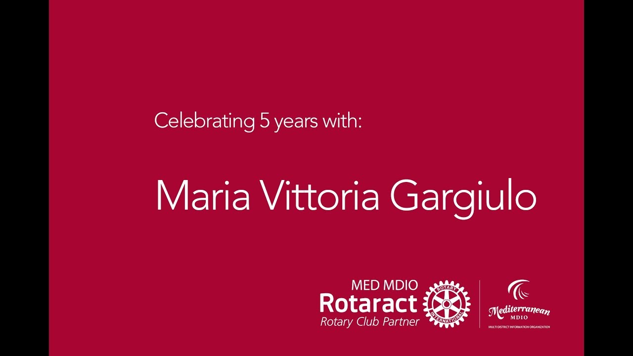Celebrating 5 Years of MED MDIO: Maria Vittoria Gargiulo - YouTube