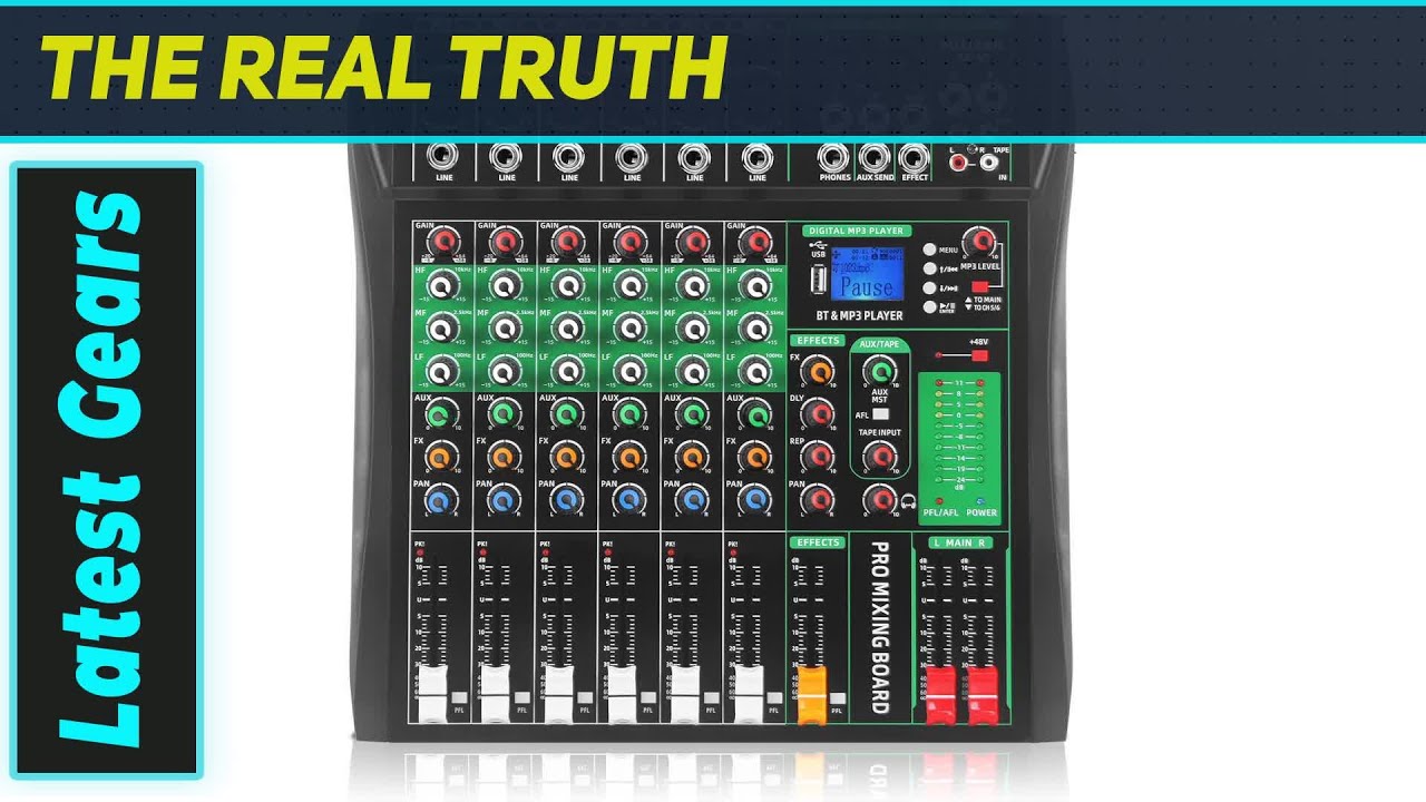 Best 6 Channel Audio Mixer for DJ, Recording & More - YouTube