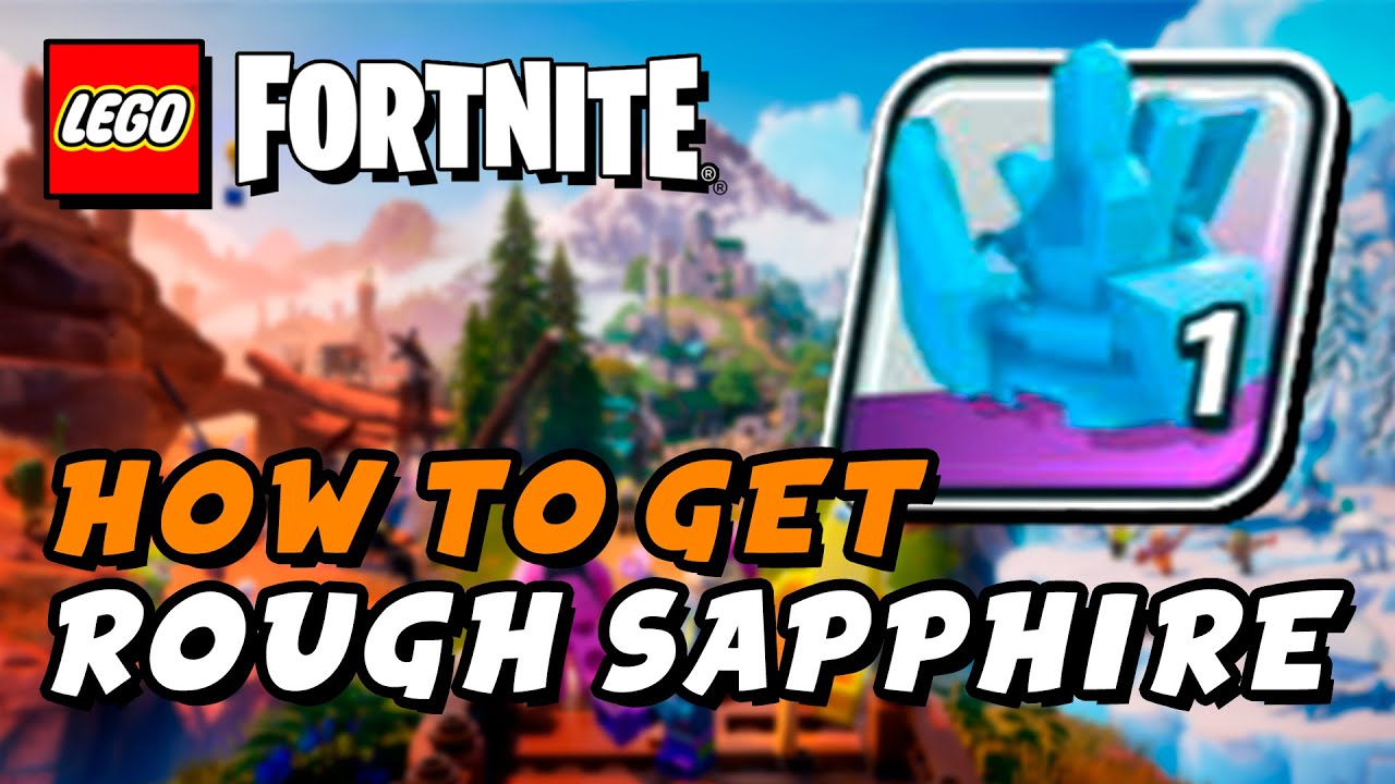 LEGO Fortnite - How To Get Rough Sapphire Material - YouTube