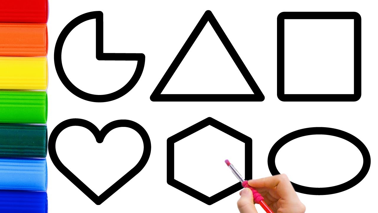 How To Draw Shapes with Rainbow Colors for Kids | Learn Shapes and ... How To Draw Shapes with Rainbow Colors for Kids | Learn Shapes and ...