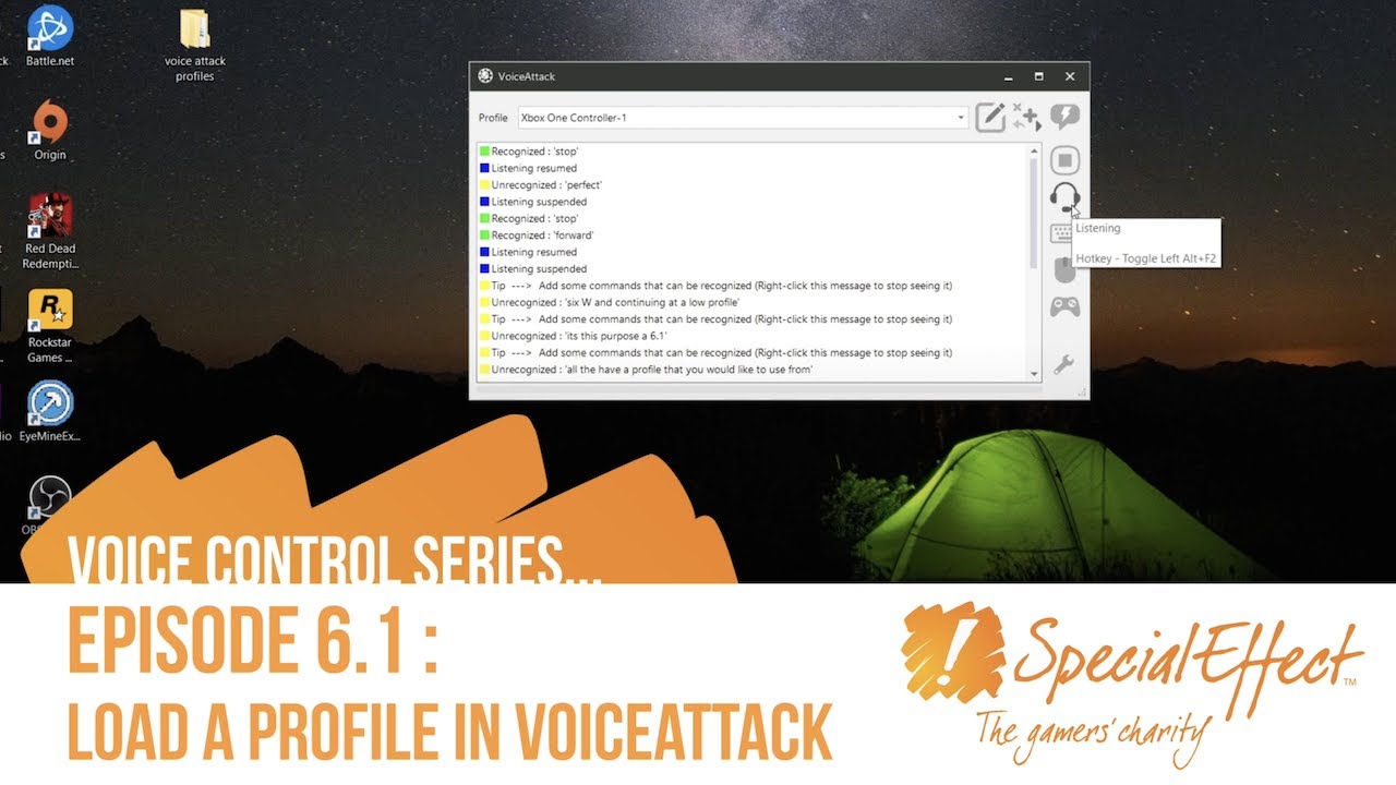 Episode 6.1: Load a Profile in VoiceAttack | Voice Control Series - YouTube