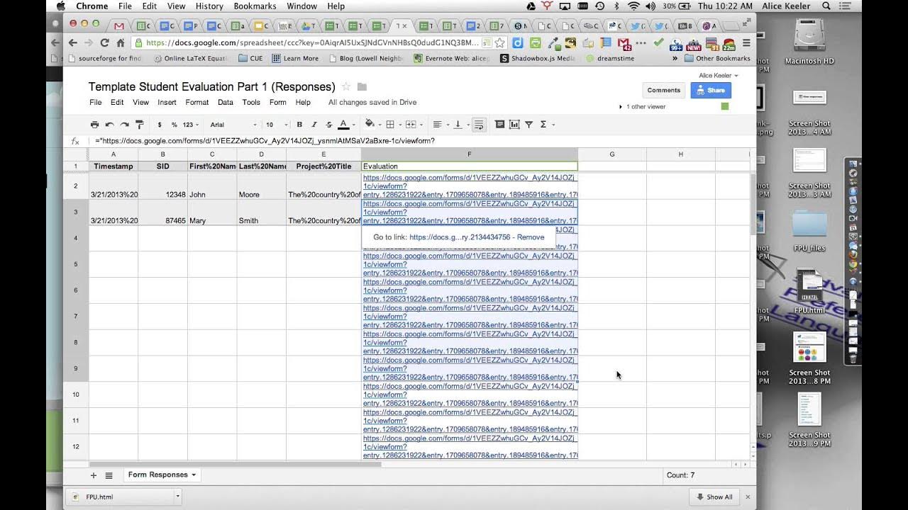 Peer Evaluations for Student Projects using Google Forms - YouTube