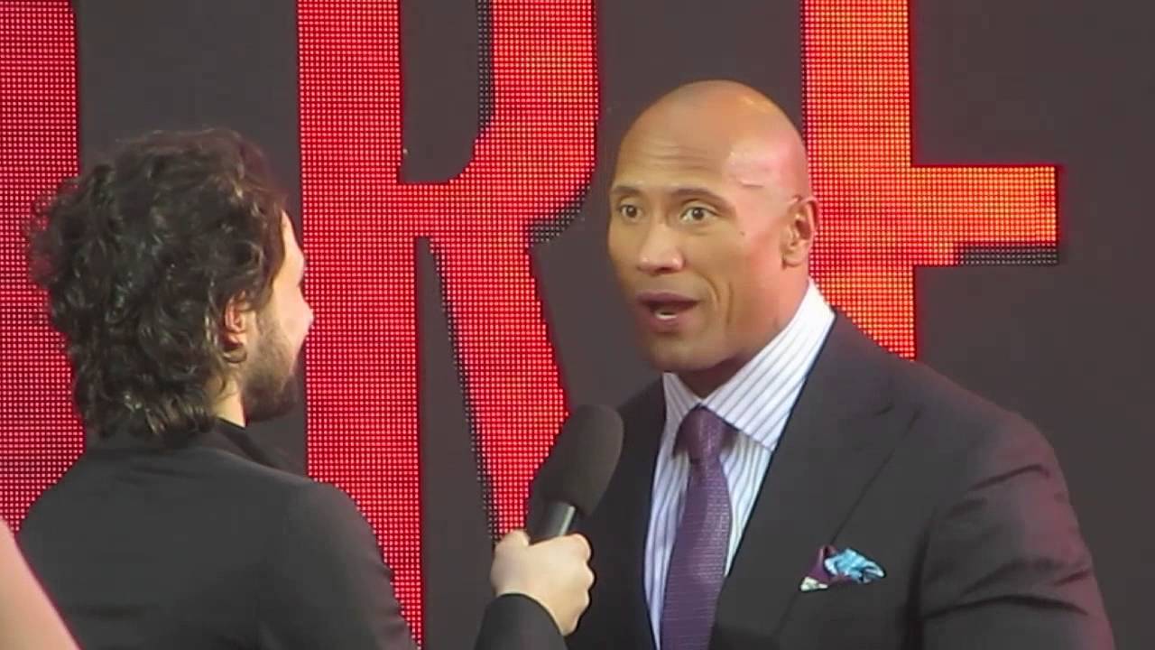 Dwayne Johnson interview in London - YouTube