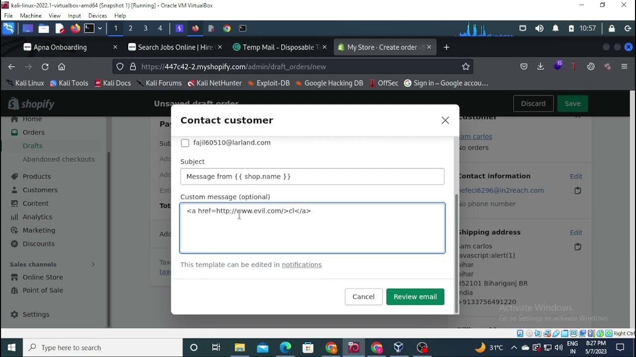 HTML injection to Open redirect in Shopify - YouTube