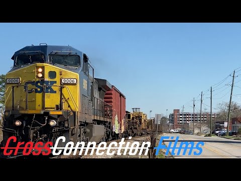 Loaded Rail Train W011-21 Heads SB W/CSXT 9006 C40-9W Solo In Fay NC ...