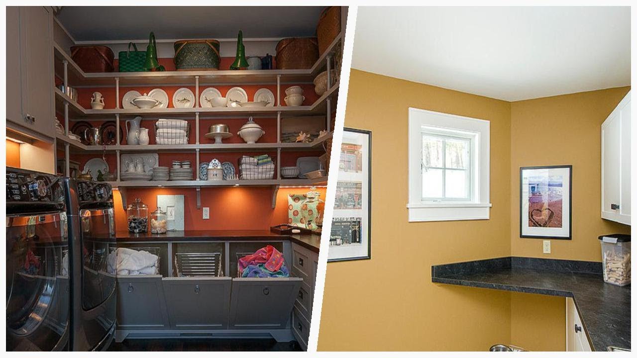 75 Laundry Room With Orange Walls And Red Walls Design Ideas You'll ...