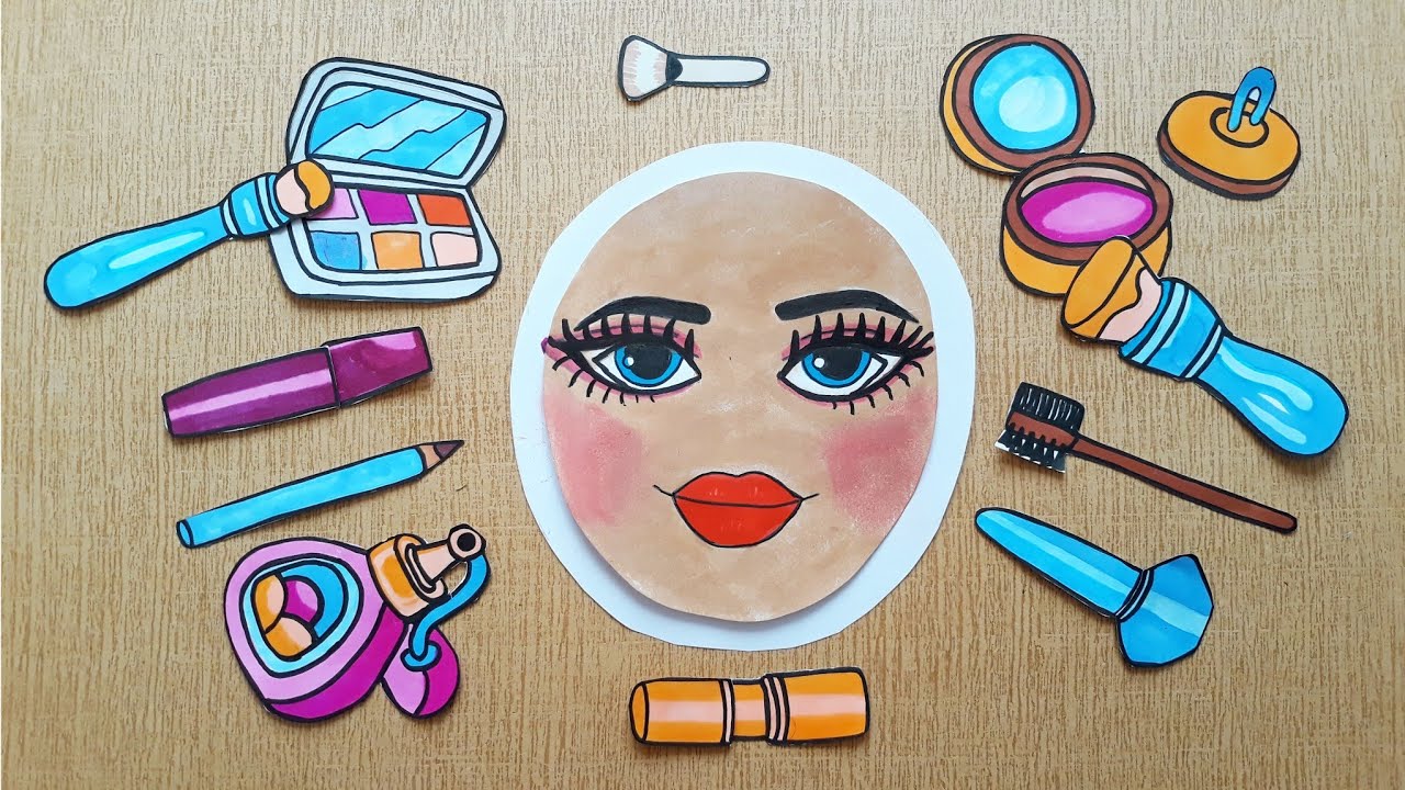 🌾Paperdiy🌾] tutorial Makeup 💋 Roblox [ASMR] paper cosmetics💄 paper doll / 종이놀이 paper play/ 紙遊び ...