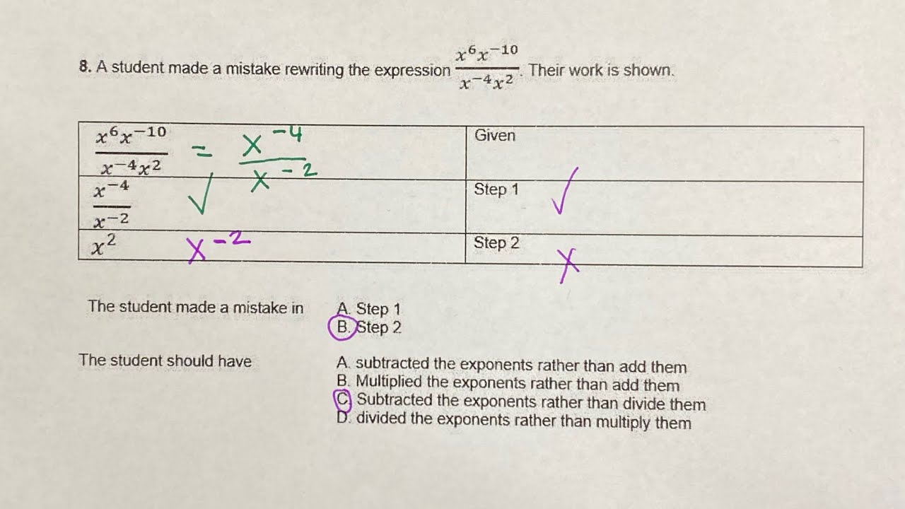 8th Grade Unit 3 Review #8 - YouTube