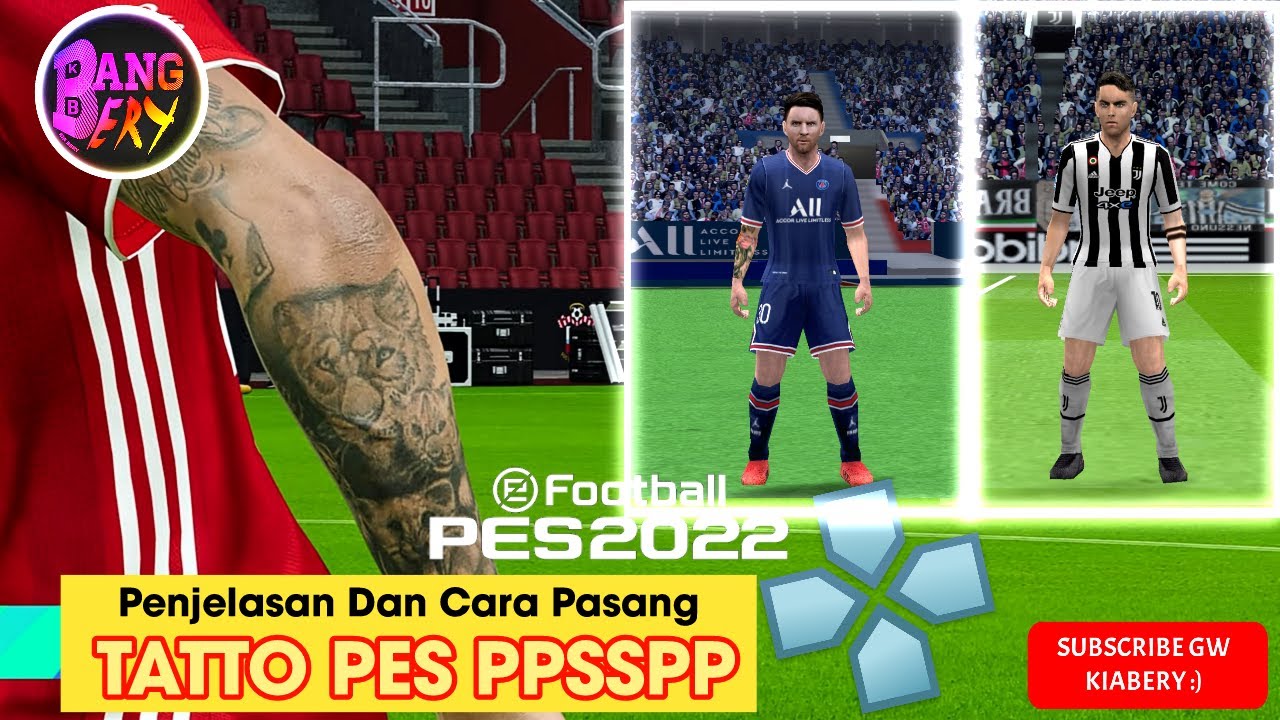 Penjelasan Tatto Texture Pada PES PPSSPP - YouTube