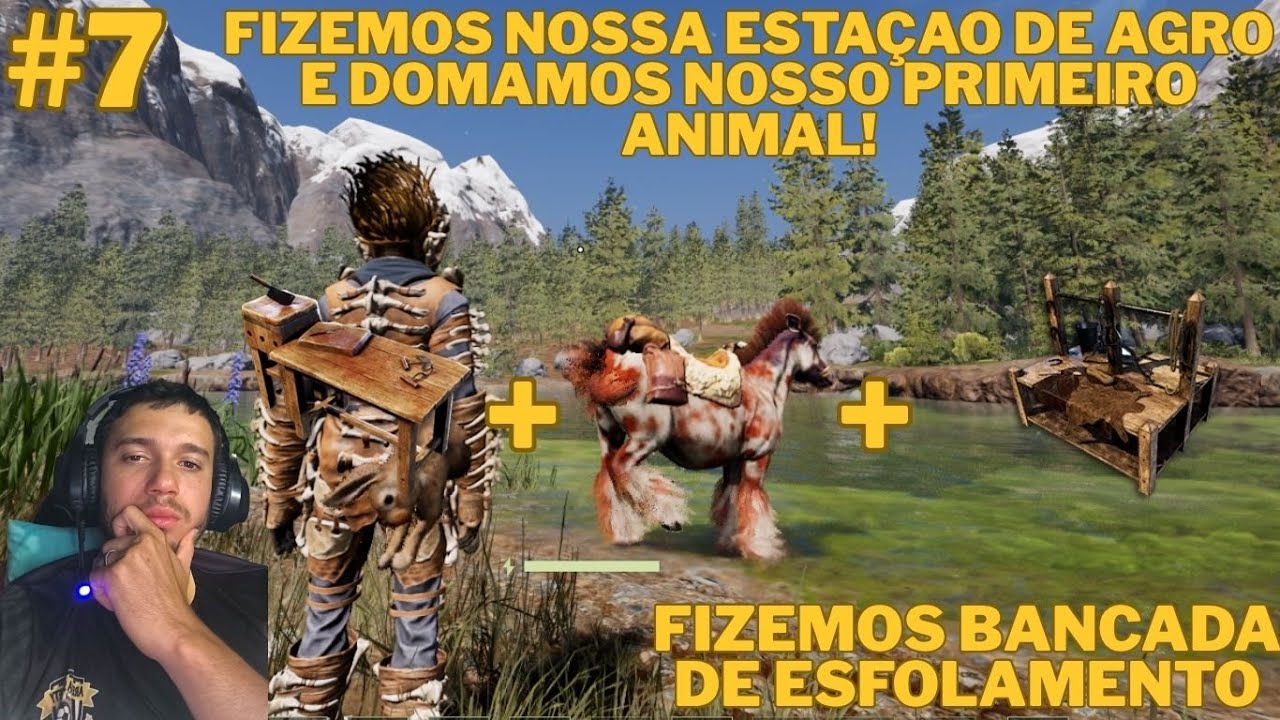 FIZEMOS A ESTÇAO DE AGRO E DOMAMOS NOSSO PRIMEIRO ANIMAL! FIZ A BANCADA ...