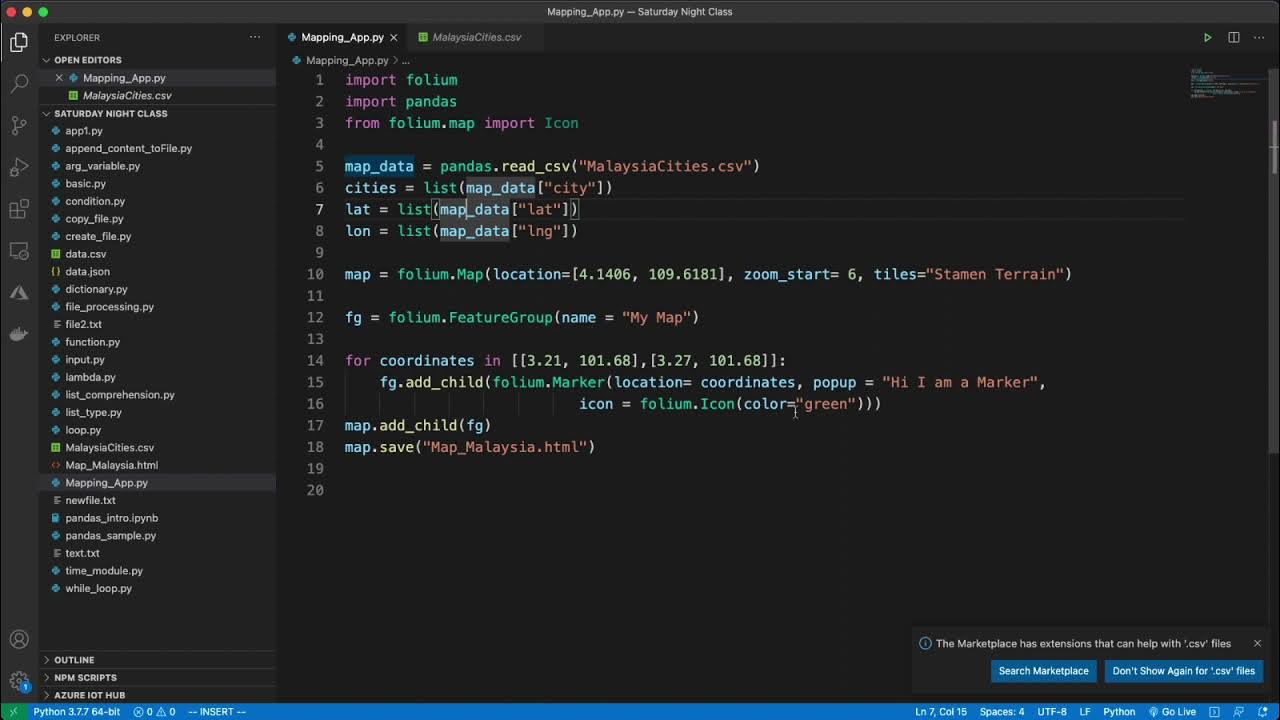 Add Multiple Markers from data file - YouTube
