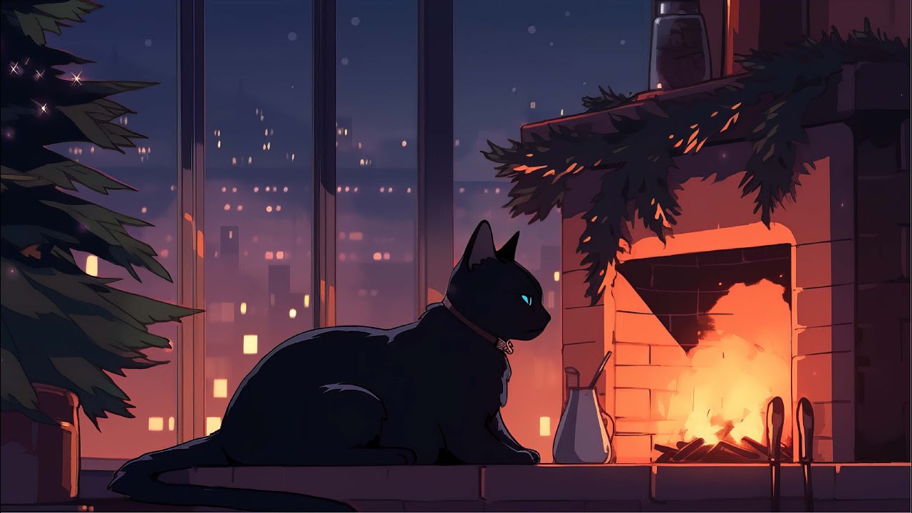 Cozy Winter ☃ Lofi cat | just want to help you relax 🐾 Deep Focus To ...