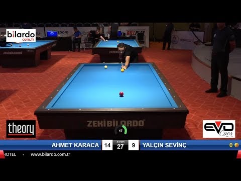 Türkiye 3 Bant Bilardo Şampiyonası 2018 / 2.Etap - Yalçın Sevinç / Ahmet Karaca (1. Bölüm)